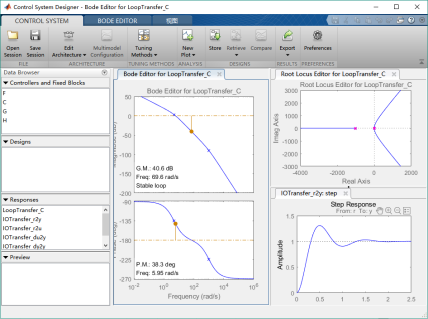 Matlab控制器设计app（controlSystemDesigner）的使用_control system designer-CSDN博客