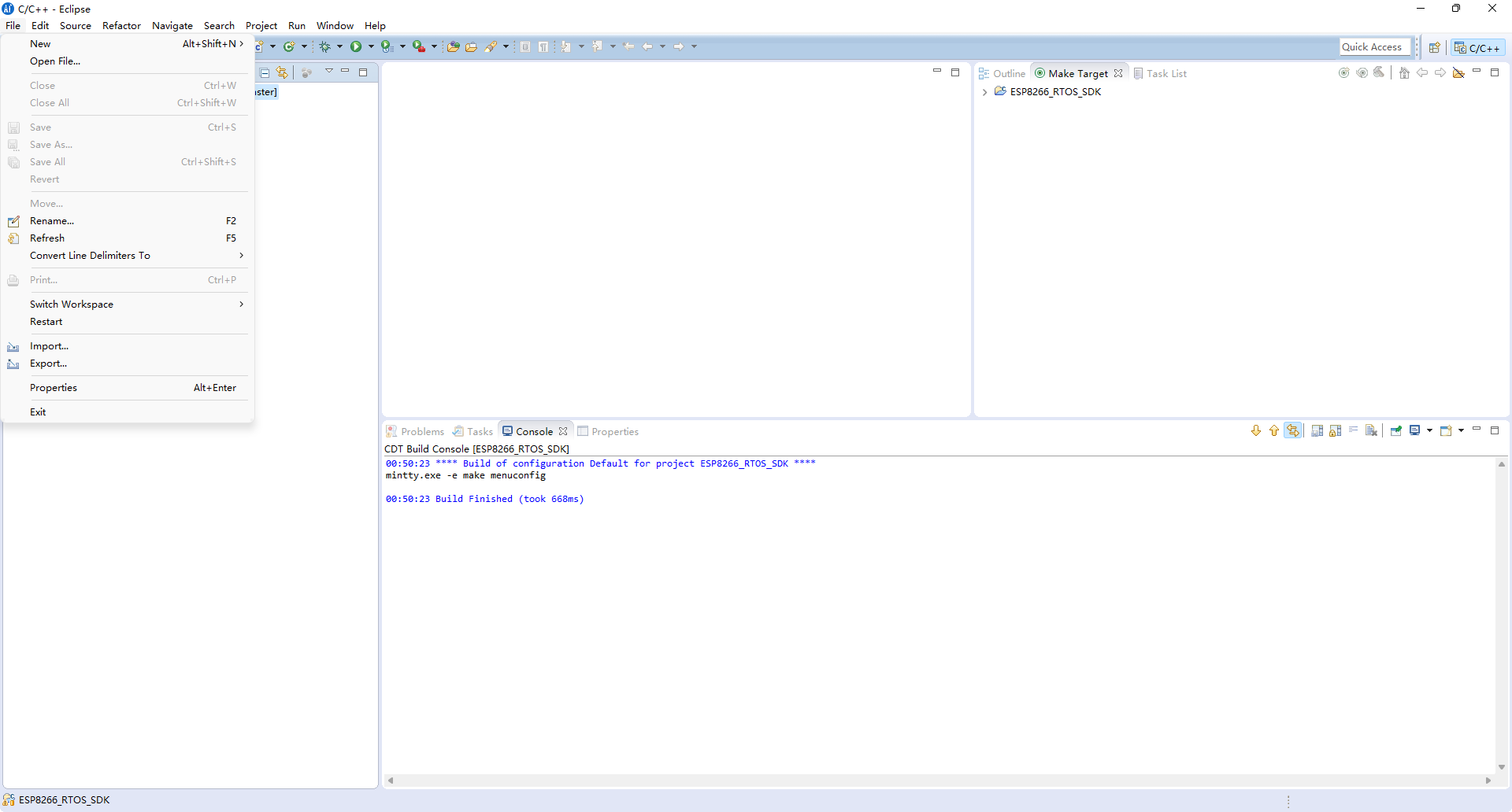 基于安信可IDE1.5+ESP8266_RTOS_SDK_V3.4的ESP8266开发环境搭建_白菜欢的博客-CSDN博客