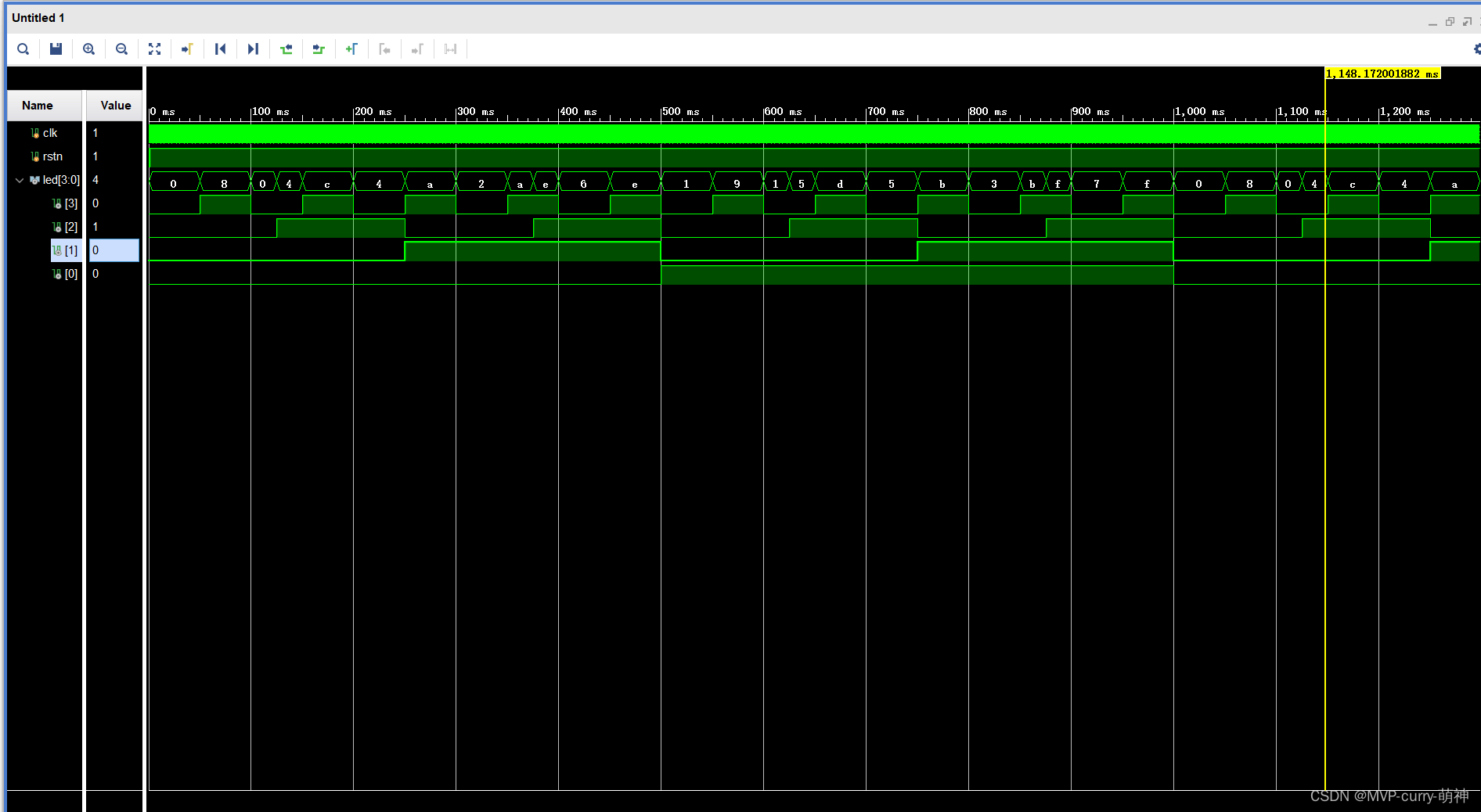 Verilog学习 4个led的闪烁4个按键控制6个周期切换4个led灯verliog Csdn博客 