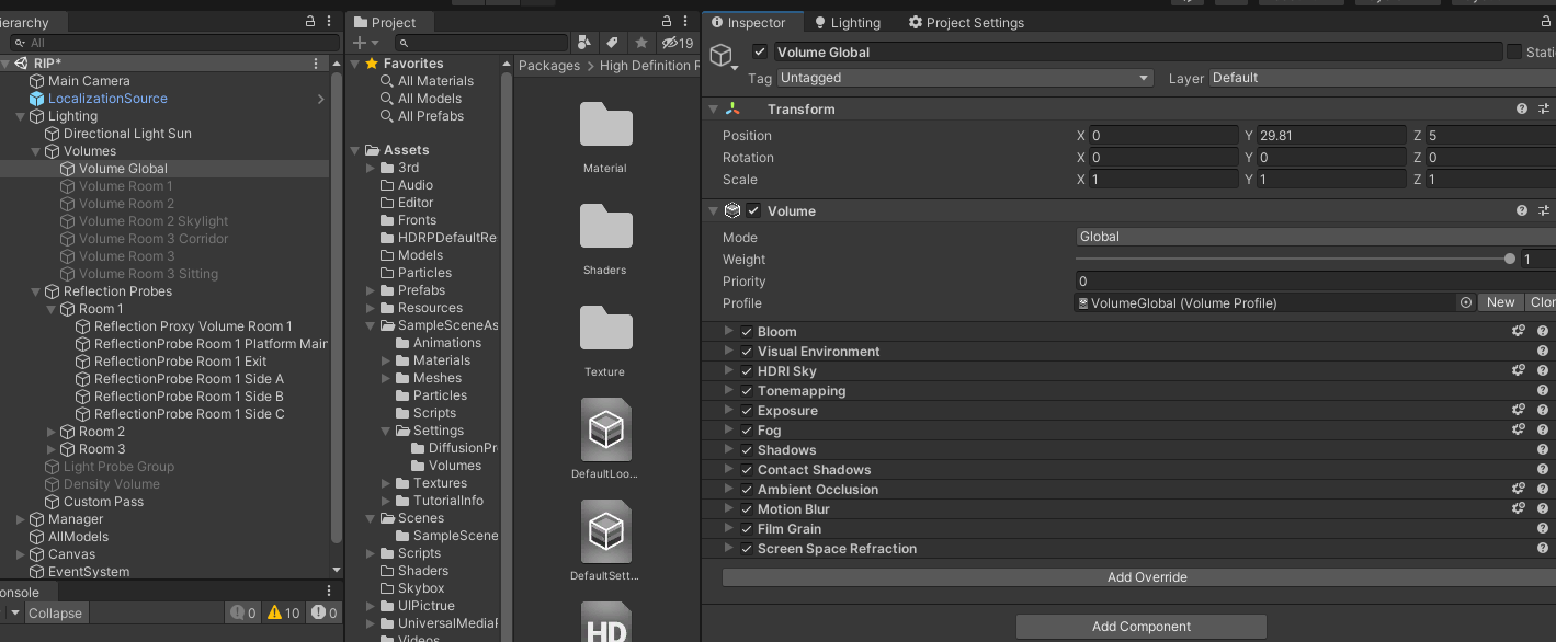unity HDRP配置 Volume设置_unity volume-CSDN博客