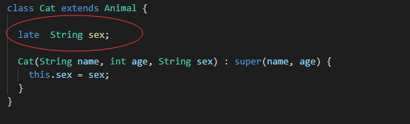 Non-nullable instance field ‘sex‘ must be initialized._non-nullable instance field 'sex' must be ...