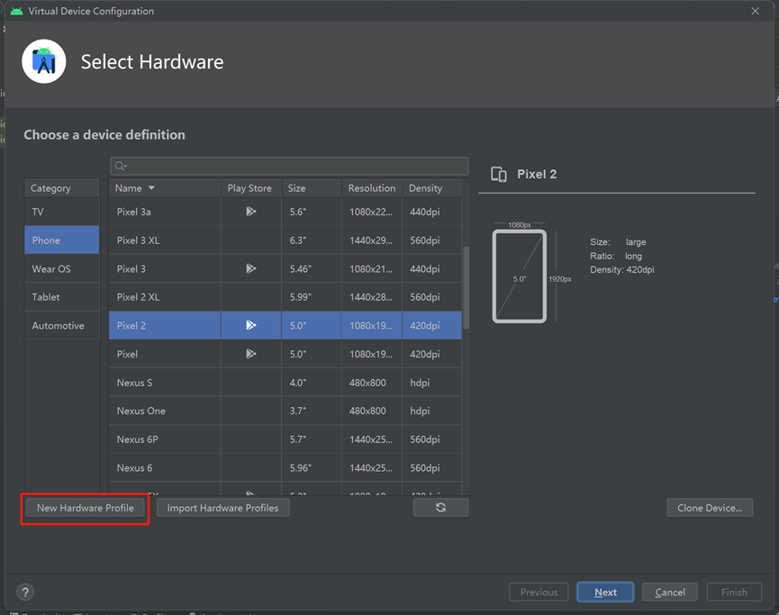 android studio创建和安装虚拟机_virtual device configuration-CSDN博客