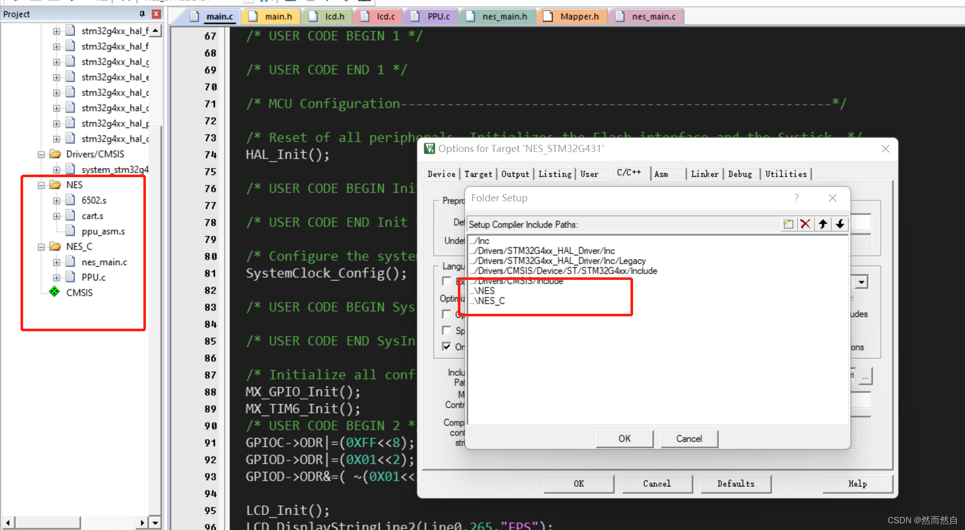 移植NES模拟器到STM32G431 详细移植教程 CubeMX HAL库_stm32 nes-CSDN博客