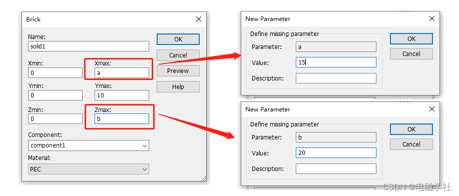 CST仿真指导 | 设置系统变量Parameter List_cst怎么查看parameter list-CSDN博客