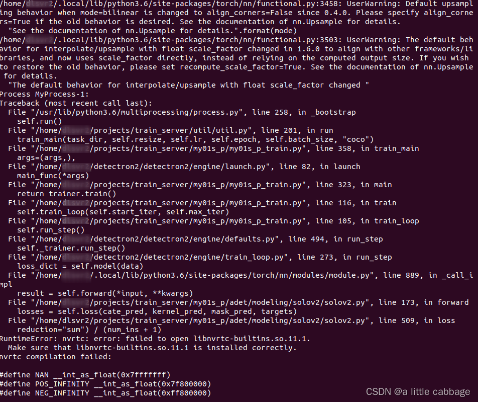 Solov2训练报错:runtimeerror Nvrtc Error Failed To Open Libnvrtc Builtinsso111 Csdn博客