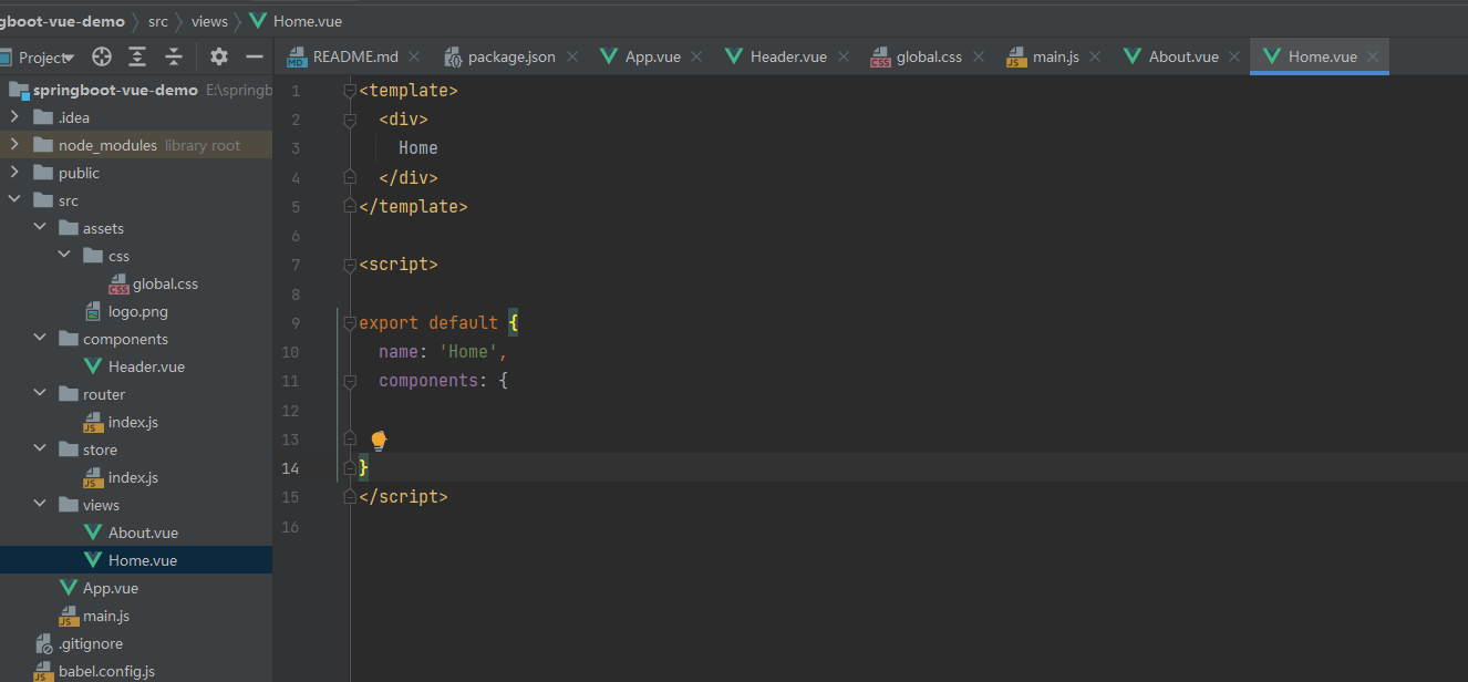 从0搭建一个Springboot+vue前后端分离项目(二)使用idea进行页面搭建+页面搭建_idea新建springboot+vue项目-CSDN博客