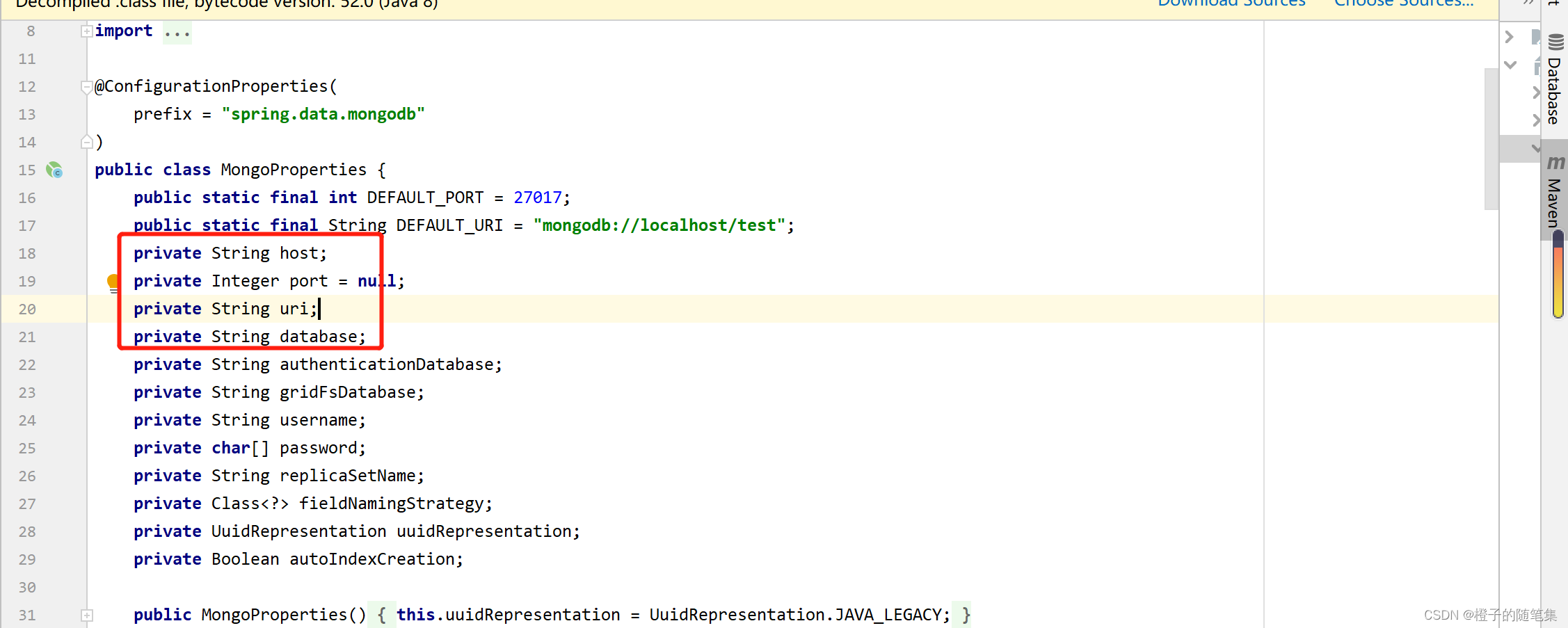 Mongodb的sping操作mongotemplate的使用②uuidrepresentation Csdn博客