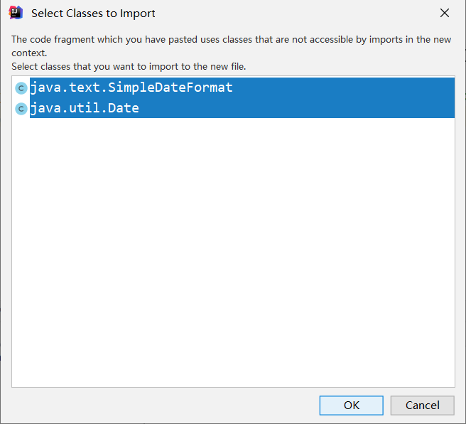 关于IDEA出现select classes to import界面的问题_select classes to import快捷键-CSDN博客