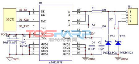 RS485总线典型电路介绍_rs485保护电路-CSDN博客