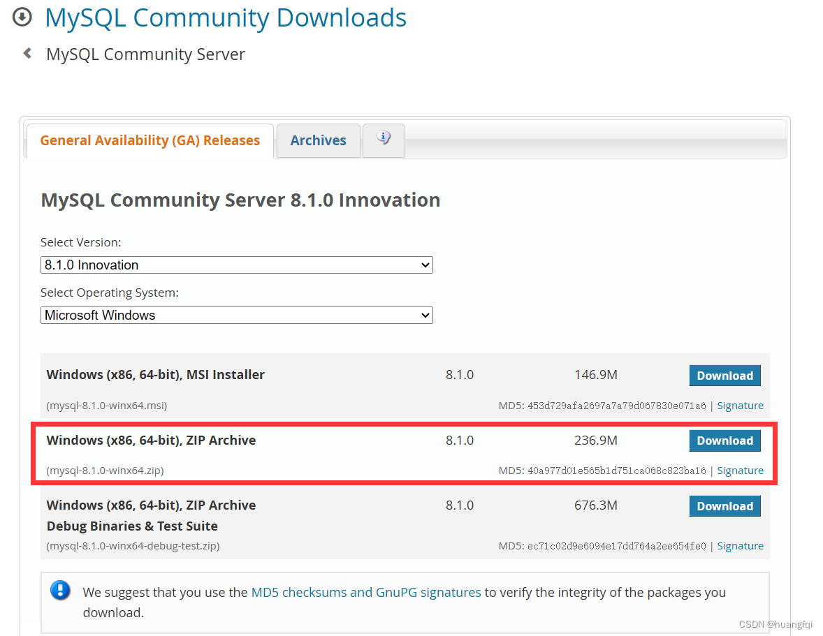 MYSQL8.1.0安装过程_mysql8.1.0安装教程-CSDN博客