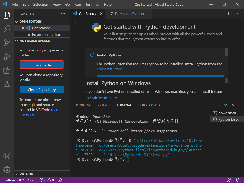 windows 安装python（含VScode配置python环境）_ms-python.python-CSDN博客