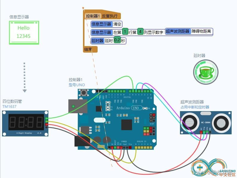 【雕爷学编程】arduino动手做（73） Tm1637四位数码管模块2点亮tm1637 Csdn博客 