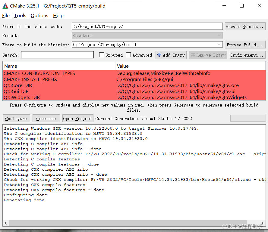 CMake+Visiual Studio+QT5创建QT5GUI界面_qt5 cmake-CSDN博客
