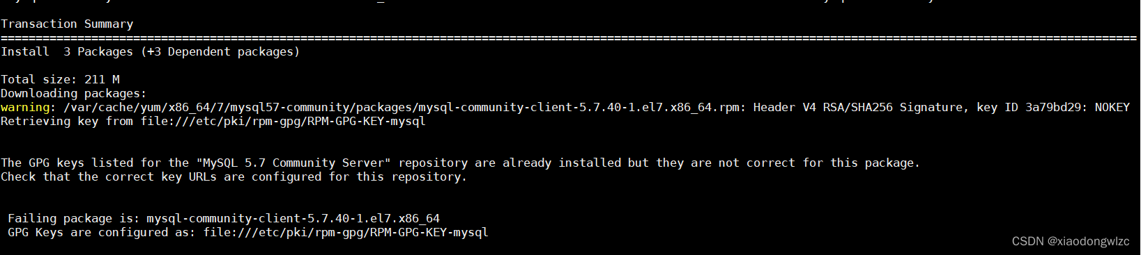 安装MySQL报错RPM-GPG-KEY_rpm-gpg-key-mysql-CSDN博客