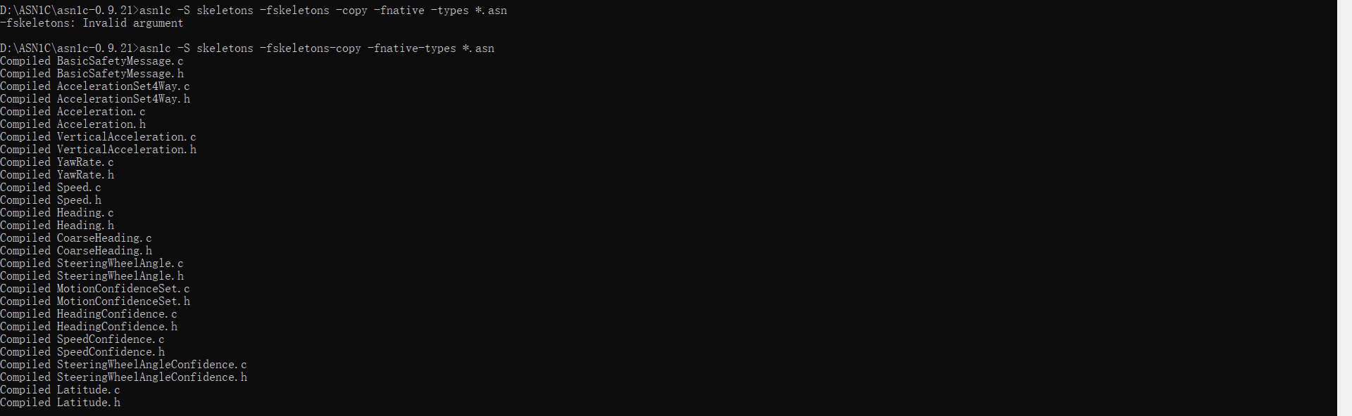 使用ASN1C编译器编译智能网联消息层ASN.1码并在VS下加载运行_vsasn-CSDN博客