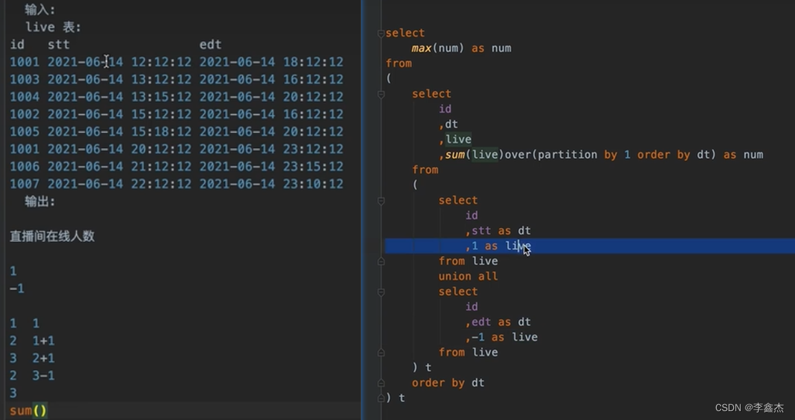 数仓sql面试题持续更新中！！！数仓面试sql题 Csdn博客
