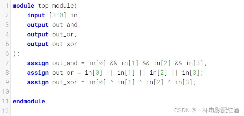 VerilogHDL练习1——Vector_verilog ventor中不能为变量吗-CSDN博客