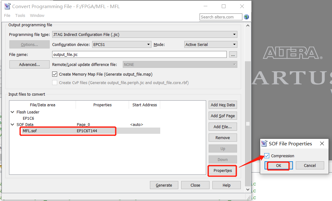 Quartus将sof文件生成.jic文件固化进flash_quartus生成jic-CSDN博客