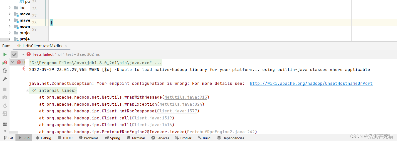 解决 java.net.ConnectException: Your endpoint configuration is wrong；-CSDN博客