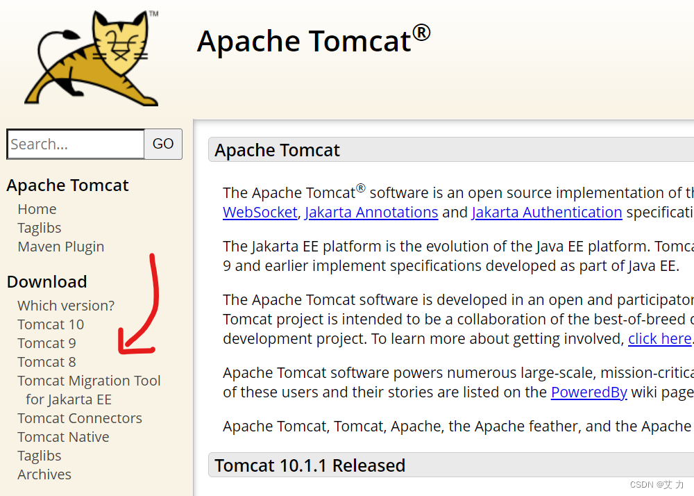 超详细java Web实验环境 2tomcat 下载、安装javaweb用到tomcat下载 Csdn博客
