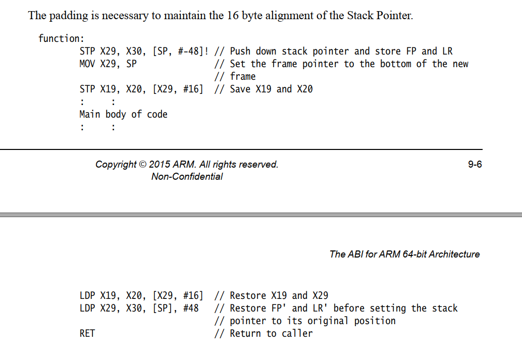 ARM V8A体系结构-第九章 ARM64平台的ABI（Application Binary Interface ）_arm abi规范-CSDN博客