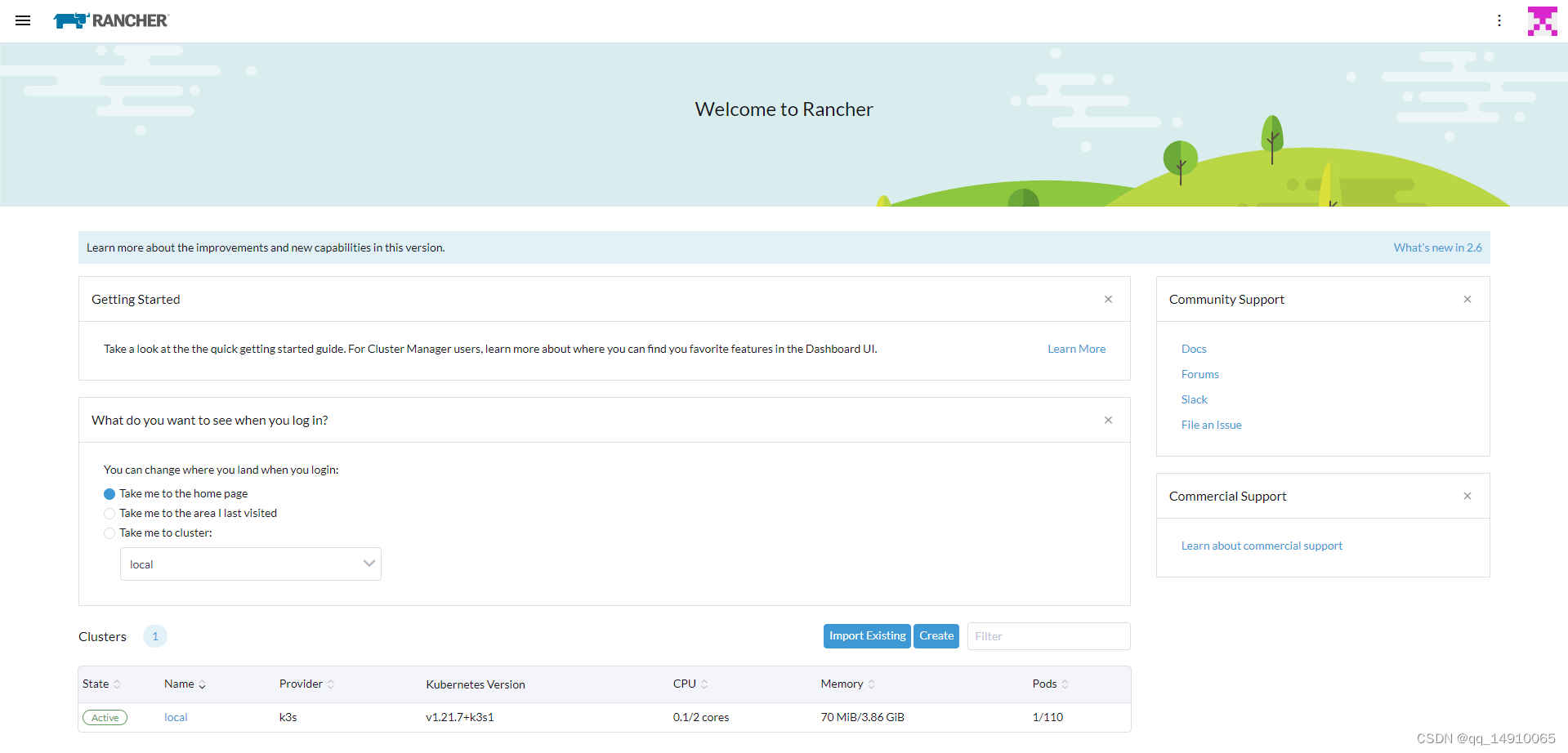 安装部署最新版或者rancher2.7.0，然后导入K8S集群，管理集群_rancher 最新版本-CSDN博客
