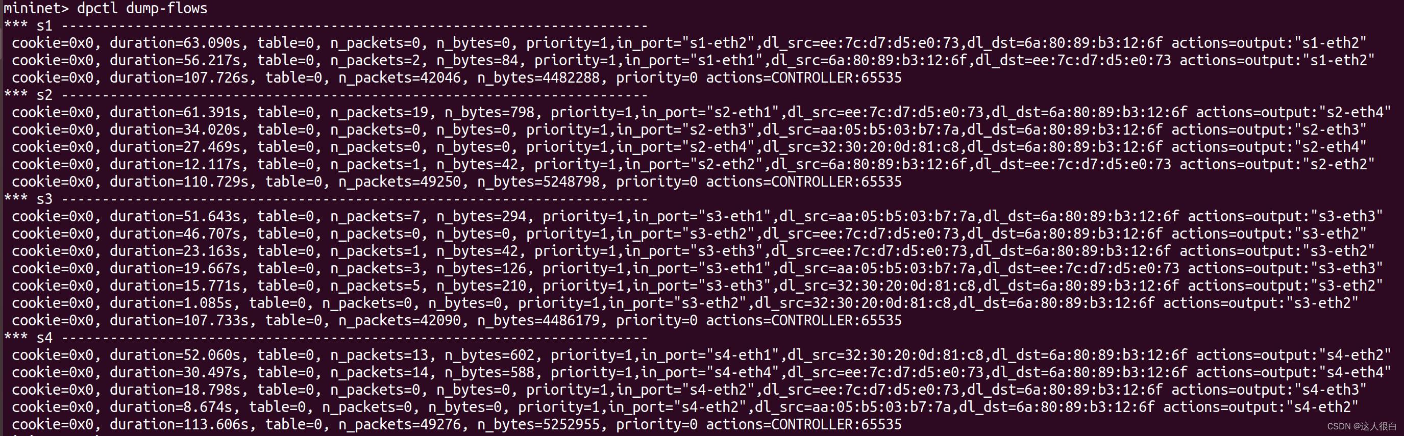 Mininet中自定义拓扑pingall失败及处理办法_ryu和mininet 启动拓扑图时pingall不通-CSDN博客