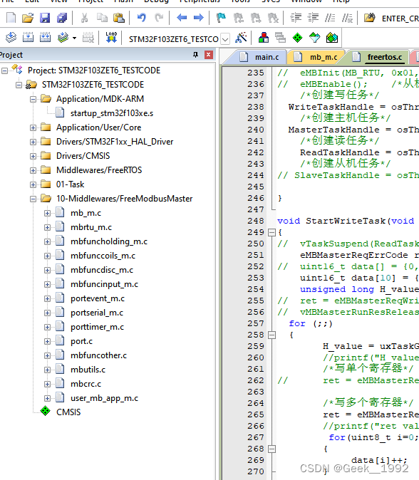 单片机移植freemodbus主机(STM32、GD32、瑞萨、国民技术等)-CSDN博客