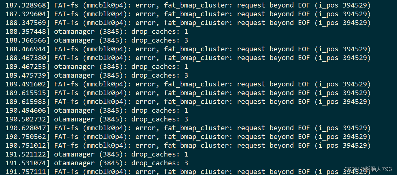 SD卡 报error, fat_bmap_cluster: request beyond EOF问题_sd卡 fat-fs error clusters badly computed-CSDN博客