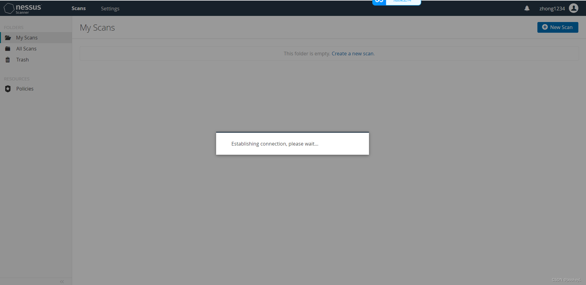 nessus安装成功后，出现“Establishing connection, please wait...”该怎么解决呀？-CSDN博客
