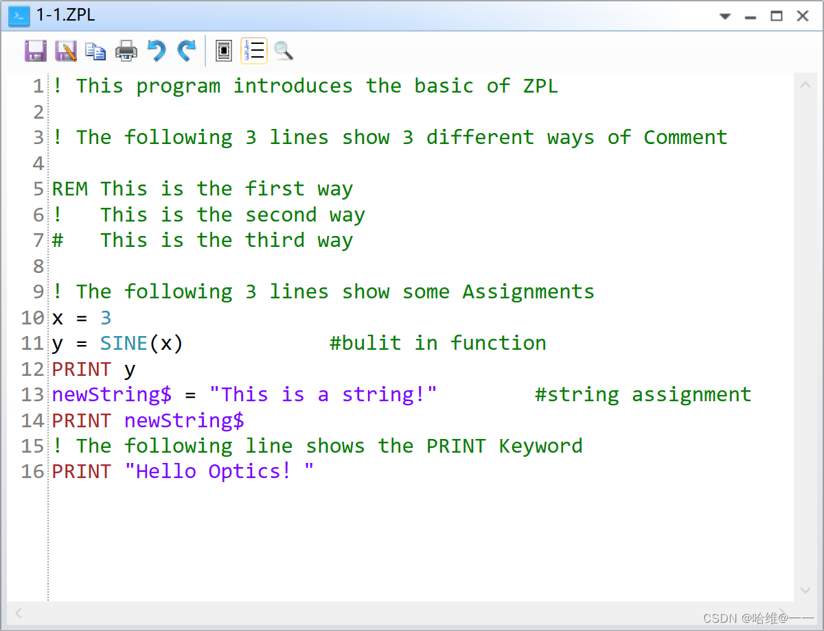 ZEMAX 编程语言基本知识1_zemax zpl关键字-CSDN博客