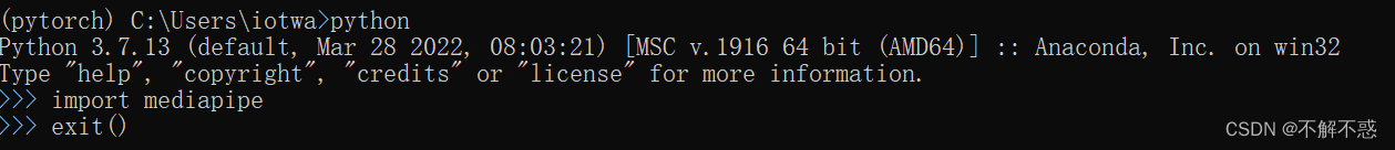 mediapipe 安装笔记-1：使用anaconda python 3.7.13 - 代码先锋网