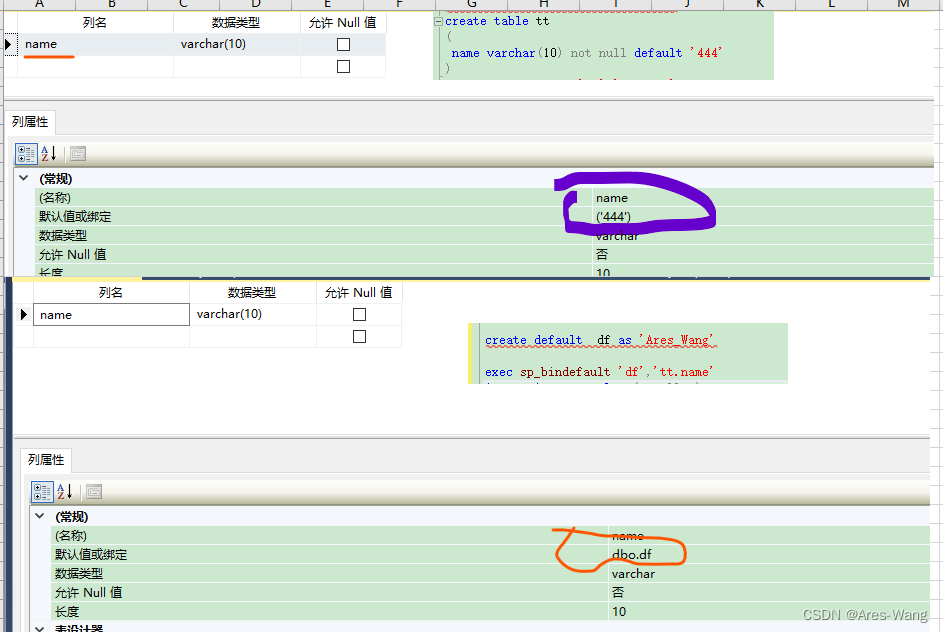 Sql Server Tsql☞ 索引index、规则rule、默认值 Defualt、约束 Constraint 以及 Ntext、varchar、nvarcharntext和