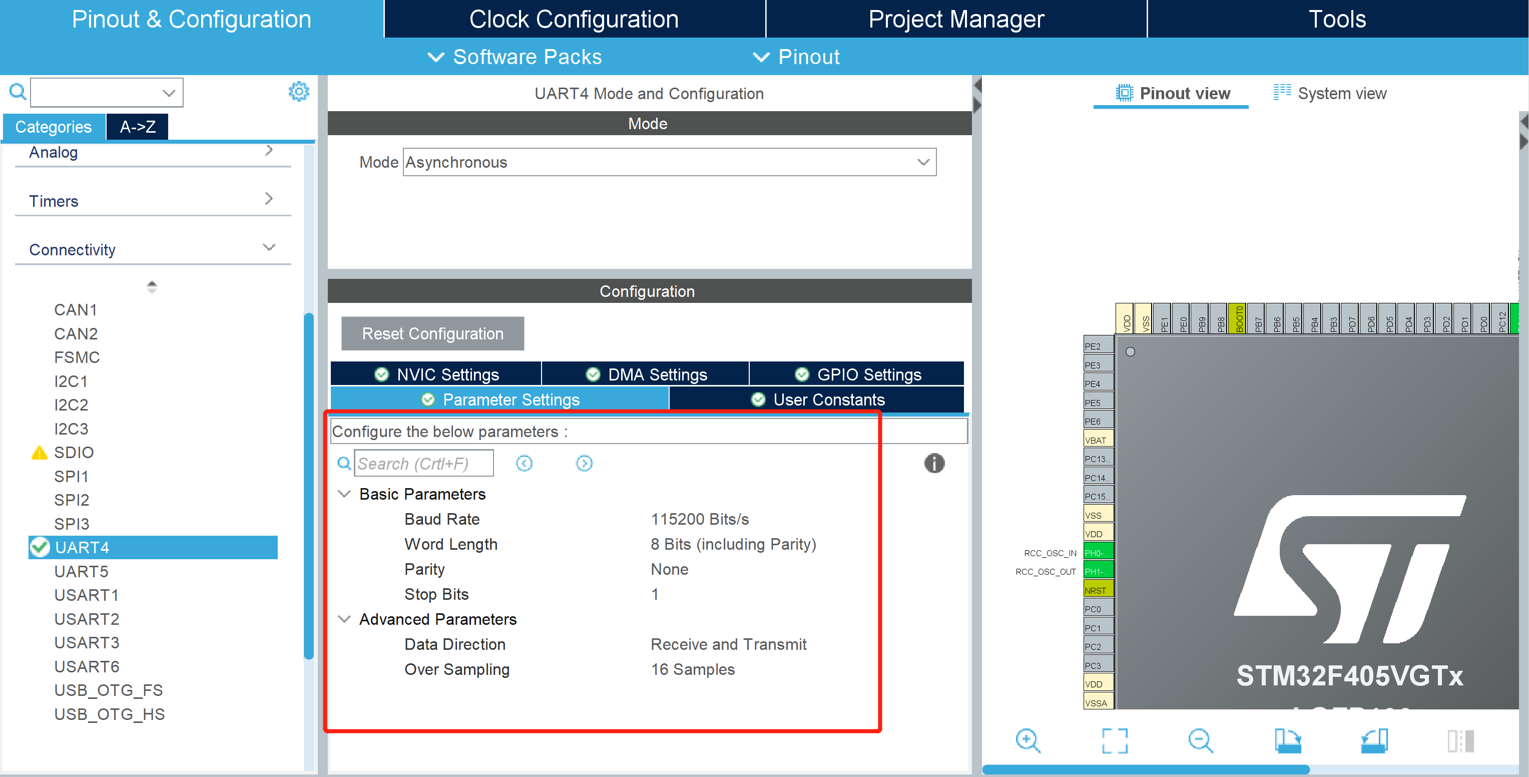 软件STM32cubeIDE下使用STM32F4xx配置uart4+DMA发送数据到串口助手-基础样例_uart4 dma-CSDN博客