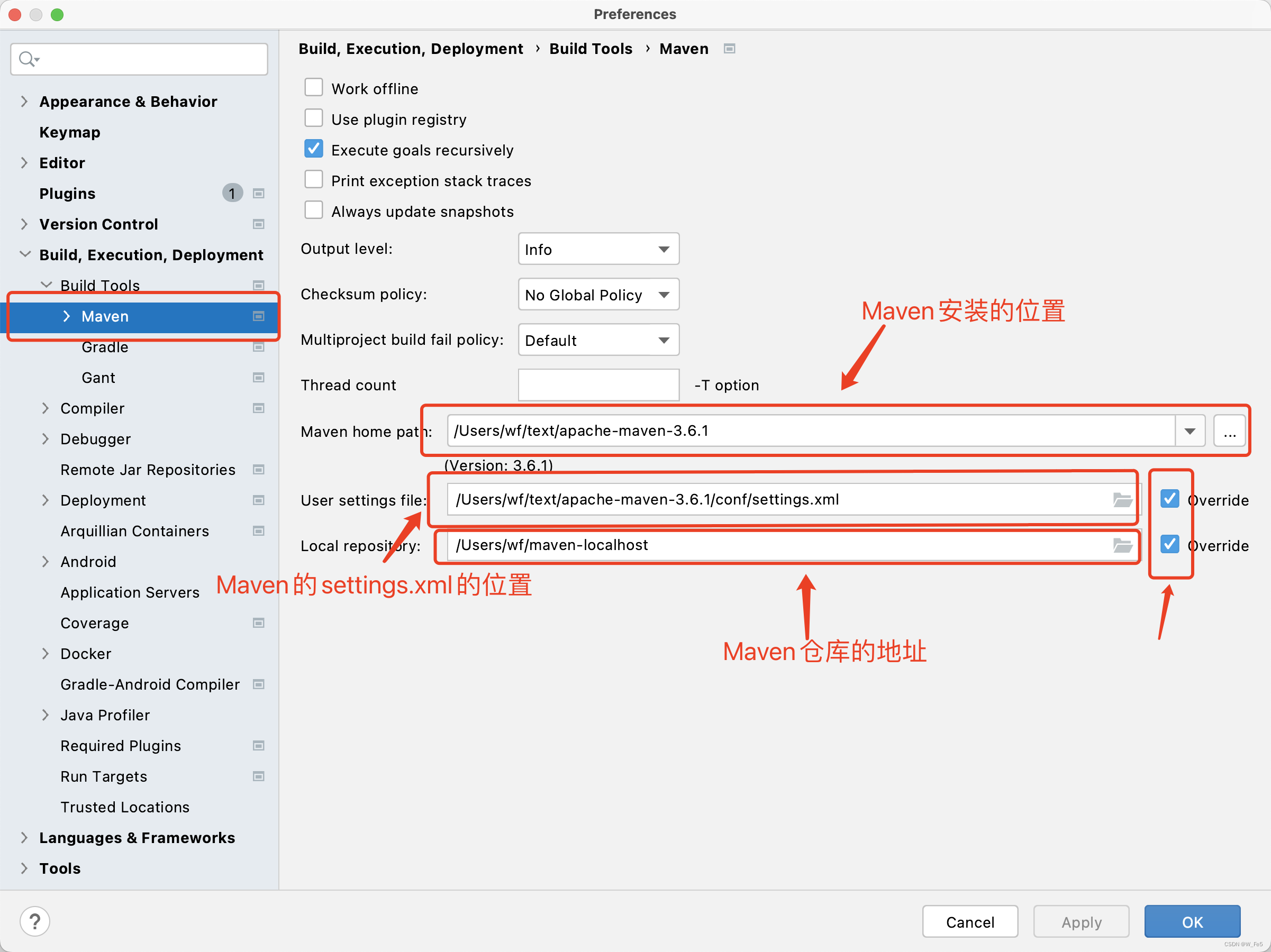 Mac版IDEA maven配置与使用_maven修改仓库地址_天荒地老笑话么的博客-CSDN博客