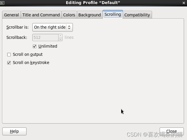 Linux终端命令行滚动行数设置linux 终端窗口滚动限制 Csdn博客