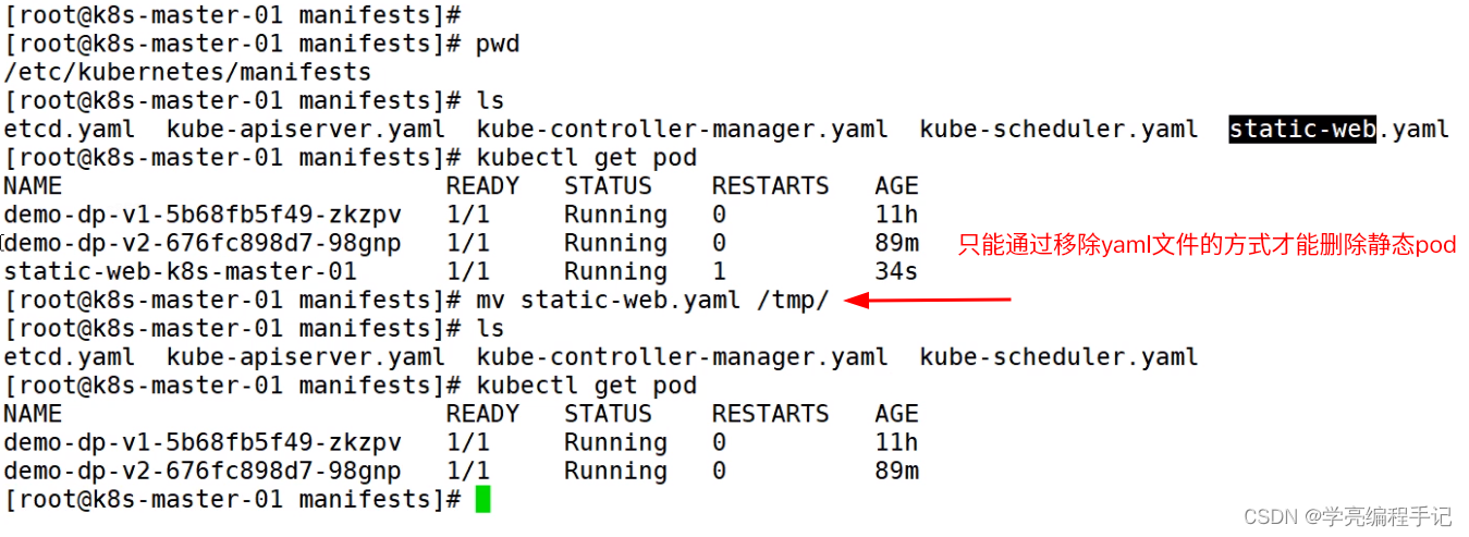 K8S静态pod：static pod的配置、创建和删除_删除static pod-CSDN博客