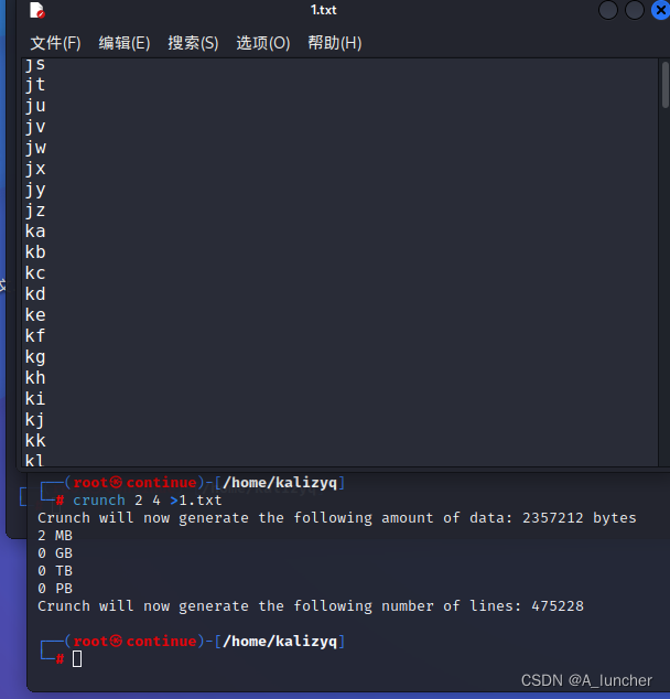 kali-Linux 工具初步学习。（nmap,xhydra,xshell,crunch）_kali crunch-CSDN博客