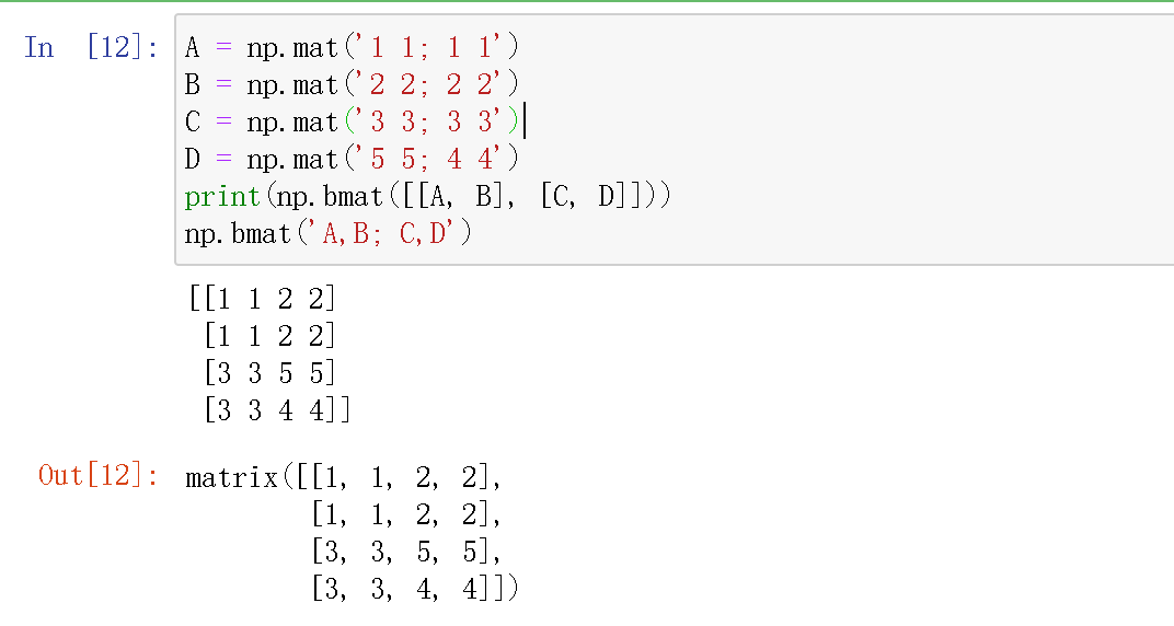 Numpy.bmat函数-CSDN博客