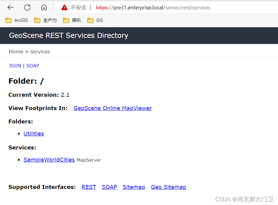 GeoScene Enterprise2.1Linux版安装教程_su切换到geoscene-CSDN博客