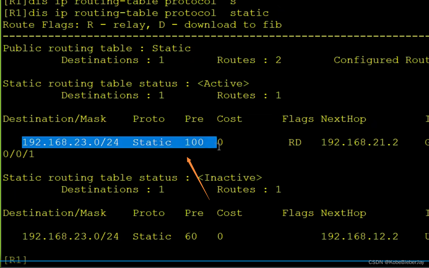 静态路由基础_dis ip routing-table-CSDN博客