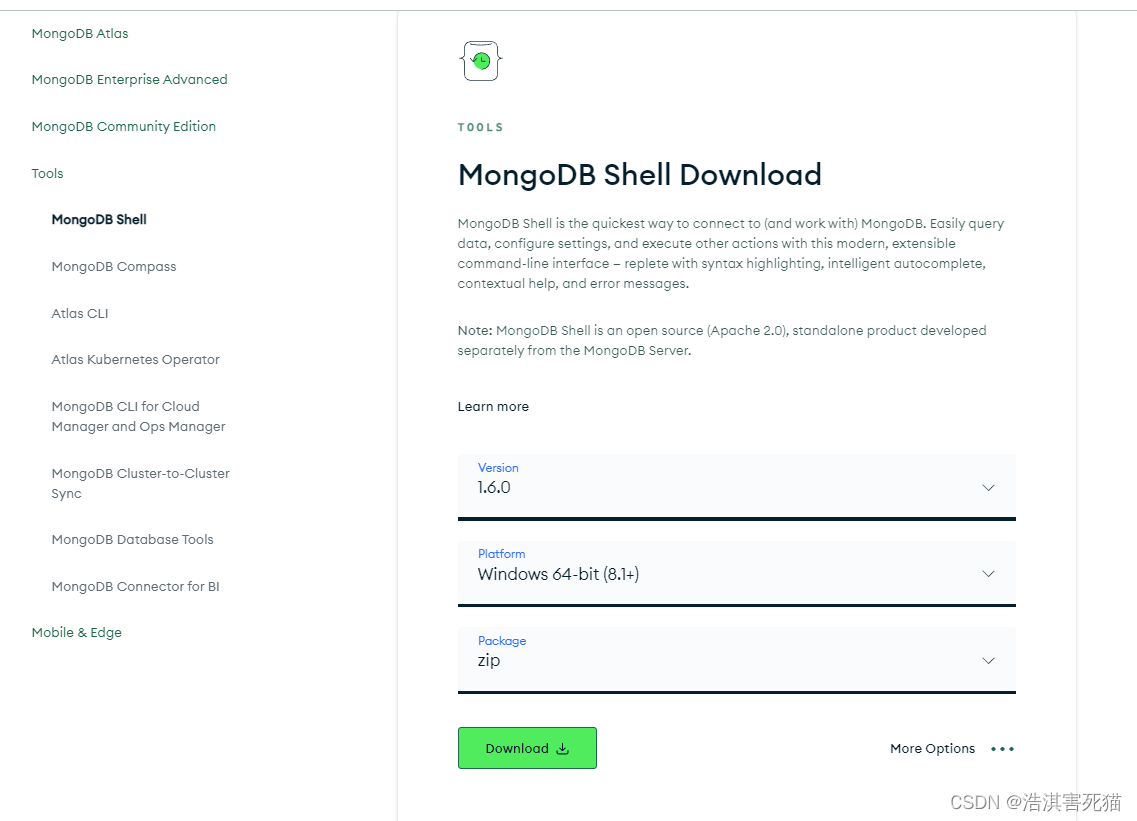 Mongodb下载安装配置(windows版本)mongodb客户端下载 Csdn博客