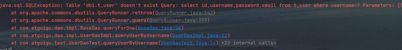 解决 java.sql.SQLException: Table ‘db1.t_user‘ doesn‘t exist Query-CSDN博客