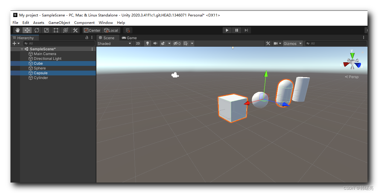 【unity3d】游戏物体操作 ④ 选中多个游戏物体操作 复制选中物体 聚焦选中物体 激活、禁用选中物体 对齐选中物体 Unity鼠标点击物体选中状态 Csdn博客