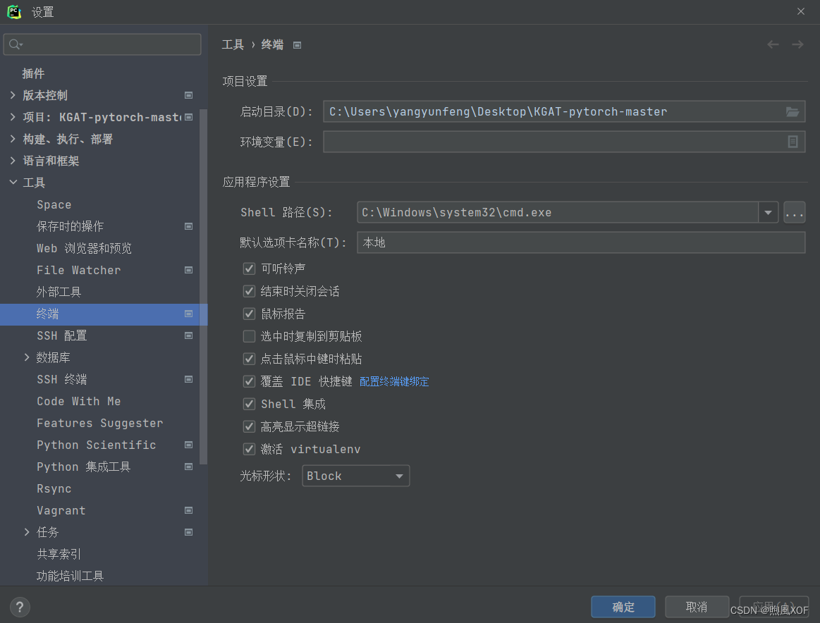 关于pycharm终端无法通过activate命令进入虚拟环境的问题解决方案_activiate-CSDN博客