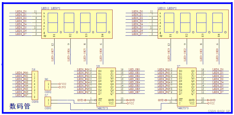 手把手教你使用bf592（五）gpio 8位共阴数码管的例程讲解gpio 数码管 Csdn博客