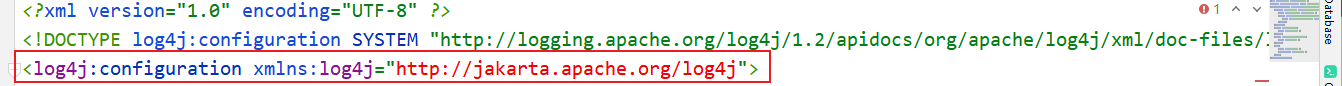 配置 log4j.xml配置文件xmlns:log4j=“http://jakarta.apache.org/log4j 报红_org ...
