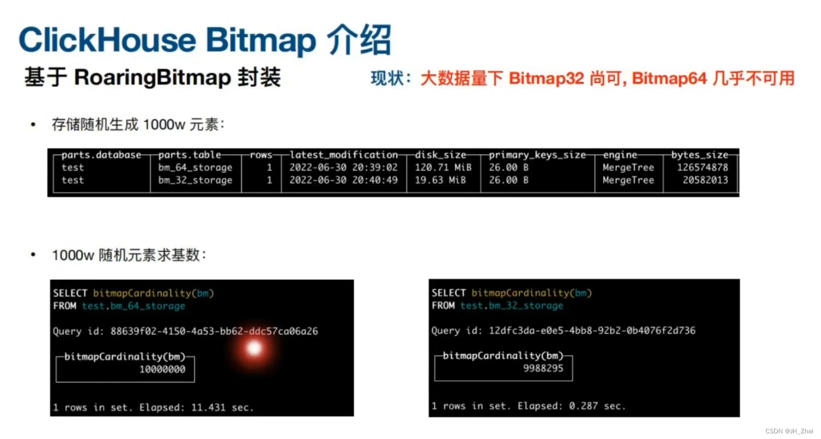 【讲座】BitBooster：ClickHouse Bitmap 10 倍查询优化实践_clickhouse bitmap查询优化-CSDN博客