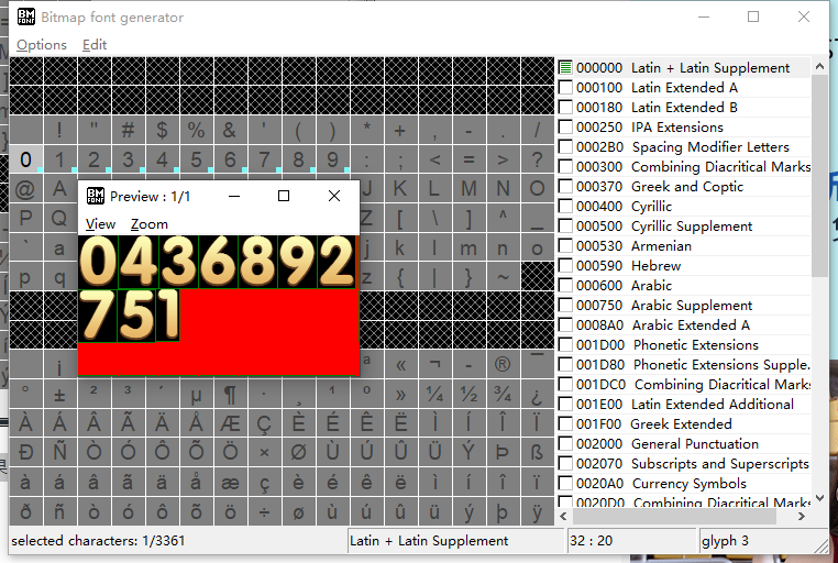使用Bitmap font generator工具生成fnt文件_bitmap 生成器-CSDN博客
